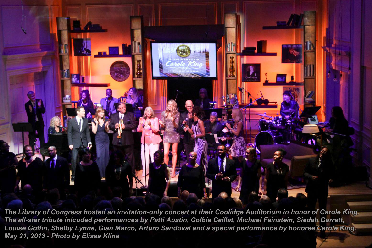 Library of Congress Concert May 21, 2013 - Coolidge Auditorium | Carole ...